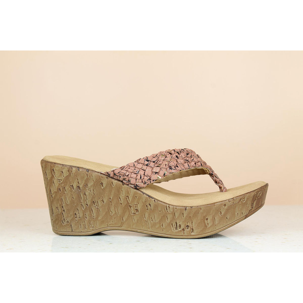 Inc.5 Solid/plain Peach Wedges: Buy Inc.5 Solid/plain Peach Wedges ...