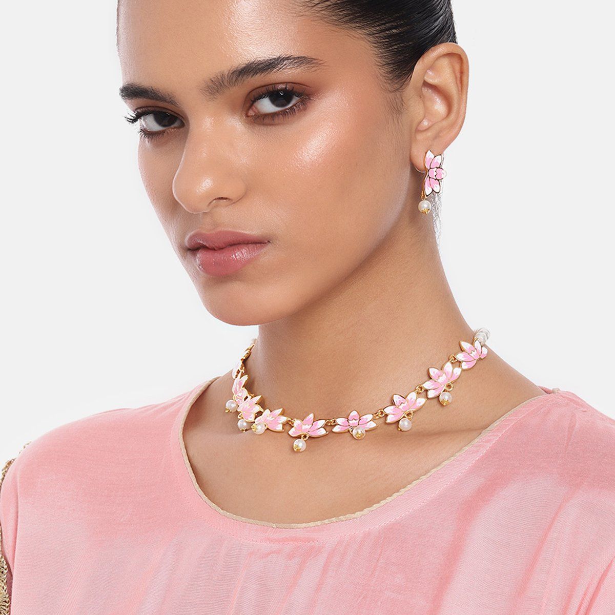 Lotus pearl necklace store