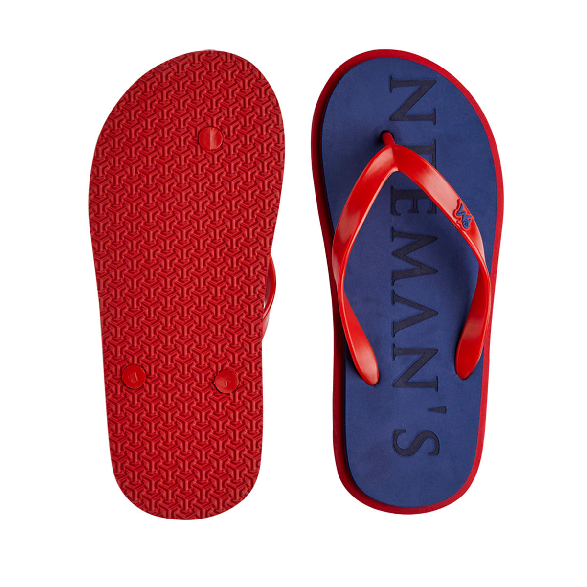 Buy Neeman's Eco Classic Slippers - Navy Blue Red Online