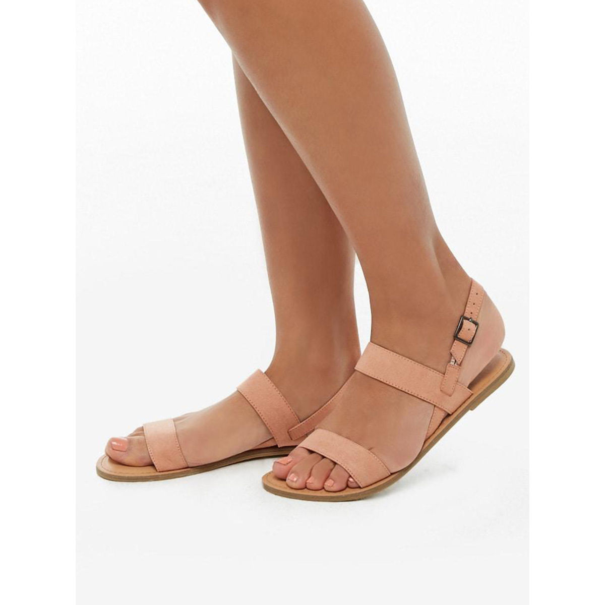 Buy Forever 21 Fauxuede Pink Sandals Online