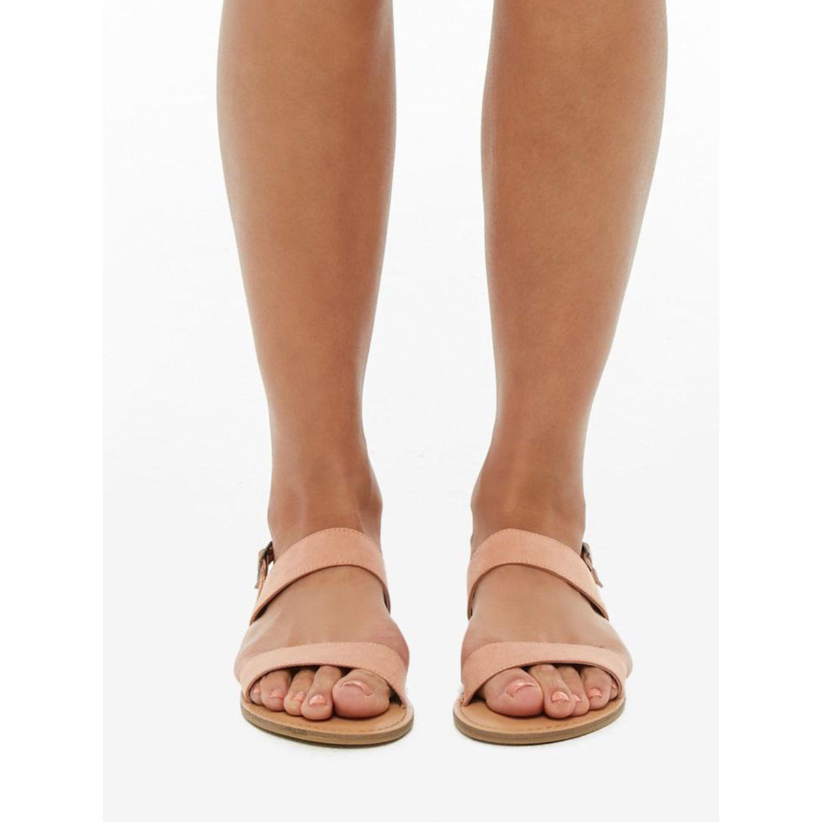 Buy Forever 21 Fauxuede Pink Sandals Online