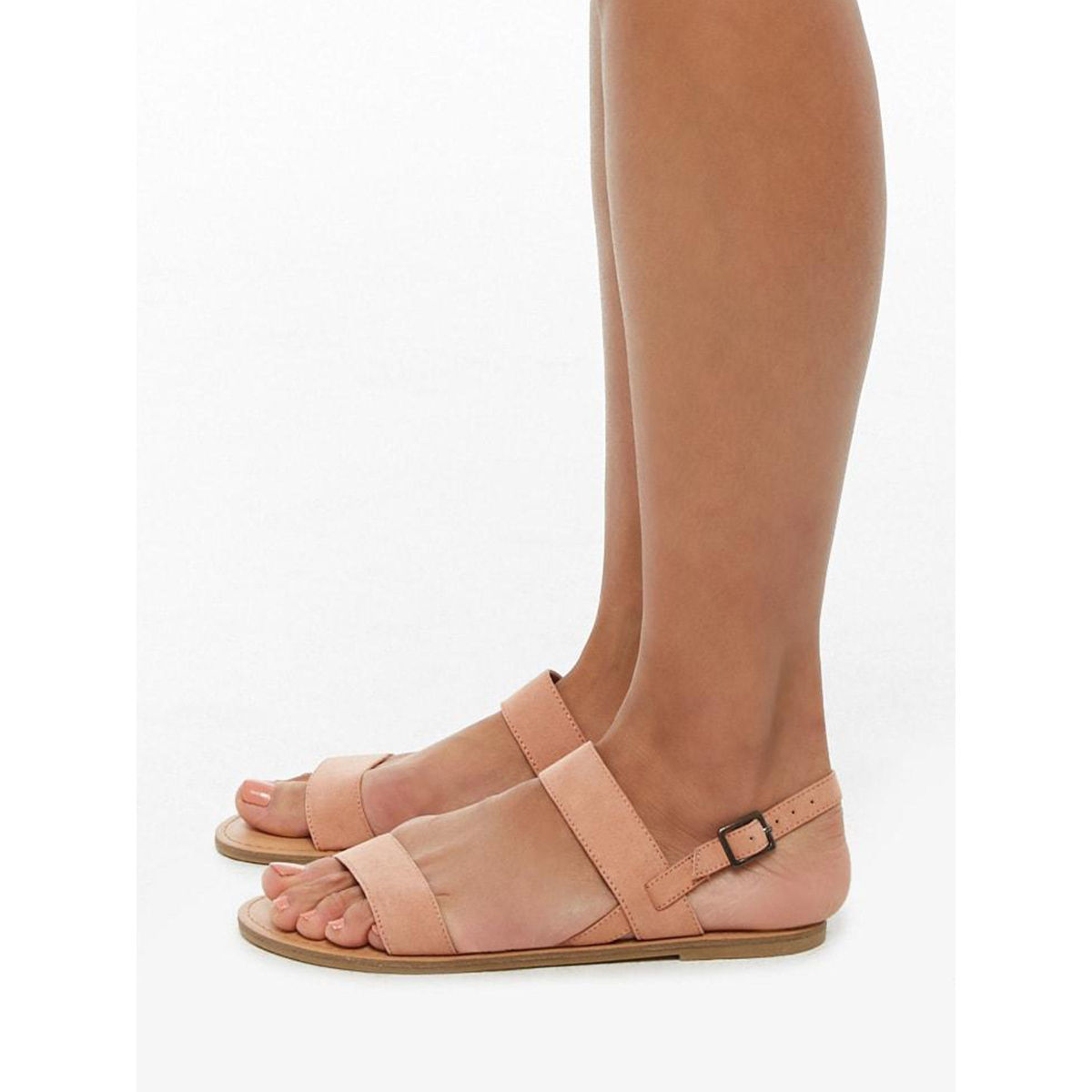 Buy Forever 21 Fauxuede Pink Sandals Online