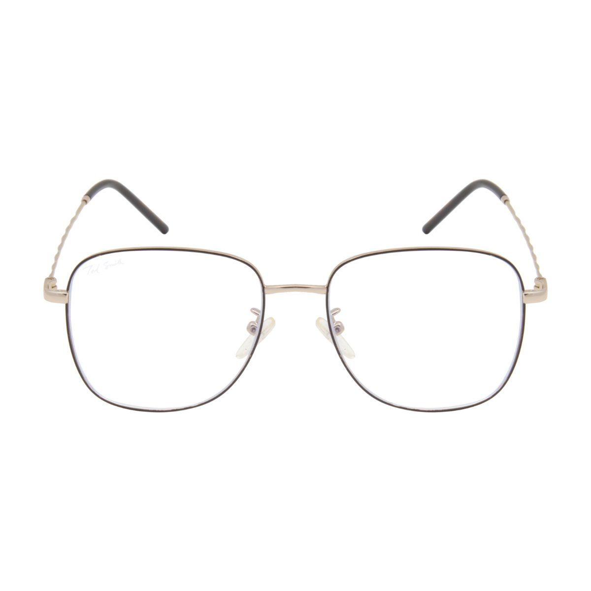 Buy TED SMITH Full Rim Black with Silver Square Eyeglasses Frames for ...