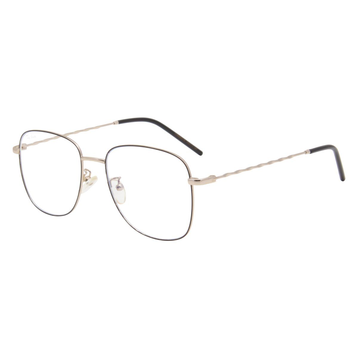 Buy TED SMITH Full Rim Black with Silver Square Eyeglasses Frames for ...