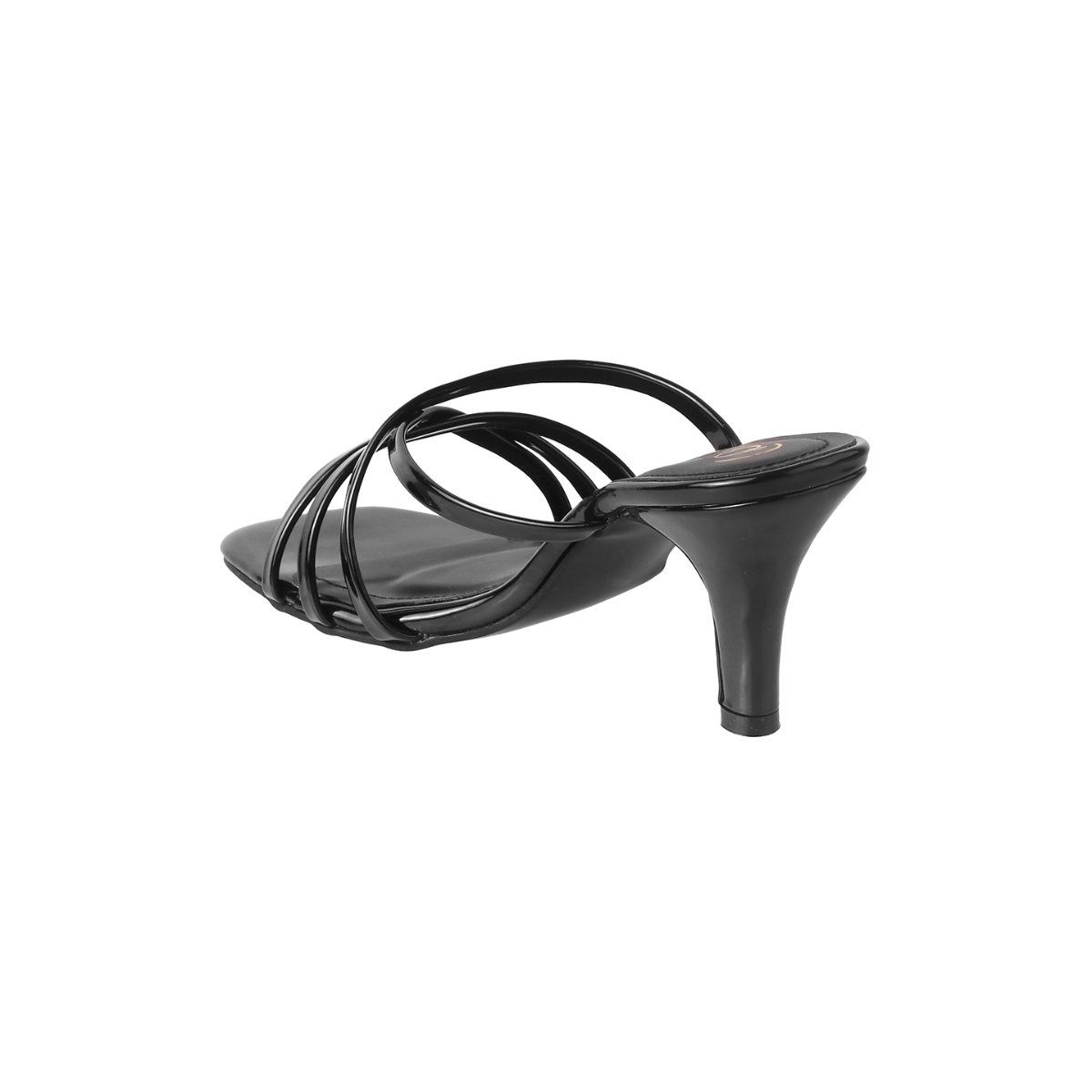 Catwalk Cross Straps Open Back Stilettos Black: Buy Catwalk Cross ...