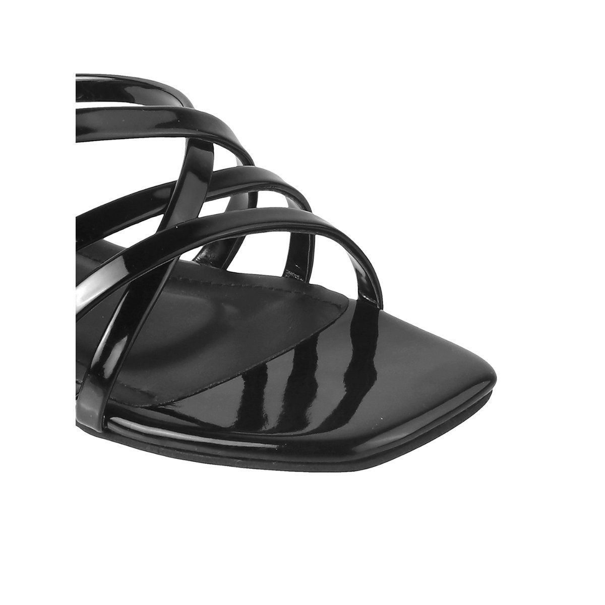 Catwalk Cross Straps Open Back Stilettos Black: Buy Catwalk Cross ...