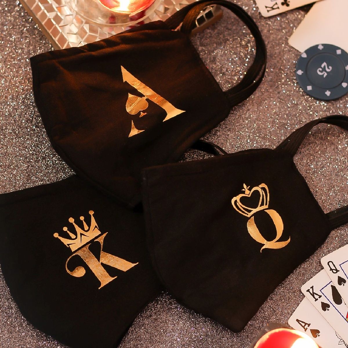 Buy Bellofox Ikka, Badshah And Begum Cards Printed 3-layer 3-ply Cotton ...