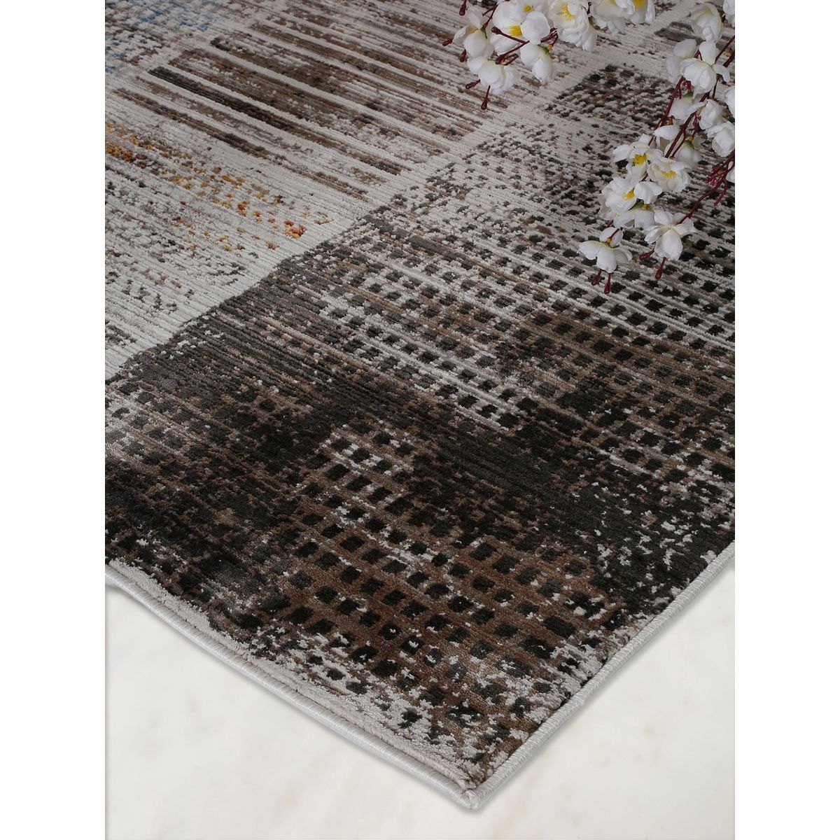 Buy Ddecor Live Beautiful Multicolor Striped Medium Rug - Dune-8117-Uw2 ...