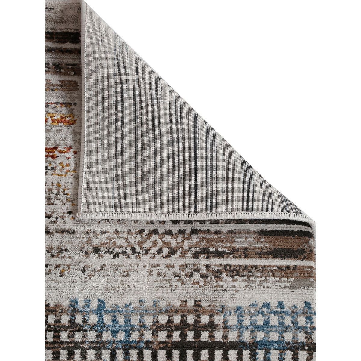 Buy Ddecor Live Beautiful Multicolor Striped Medium Rug - Dune-8117-Uw2 ...