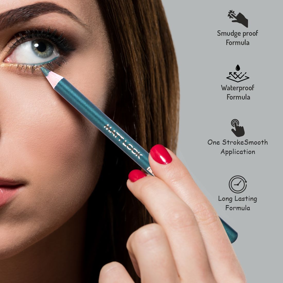 Buy Matt look Colorite Long Lasting Smudge Proof Eye Liner Pencil Online