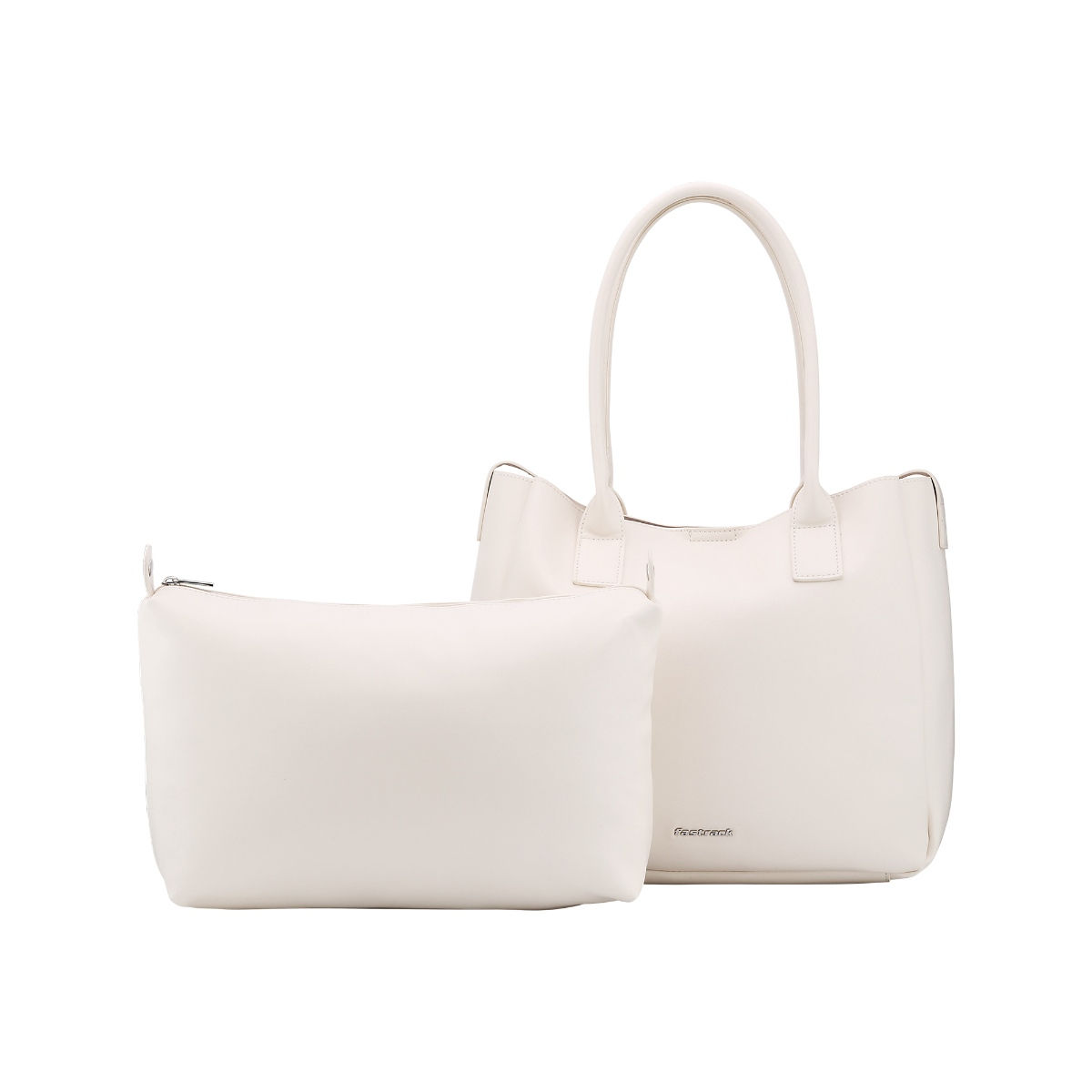 Buy Fastrack Optic White Spacious Tote Bag for Women Online