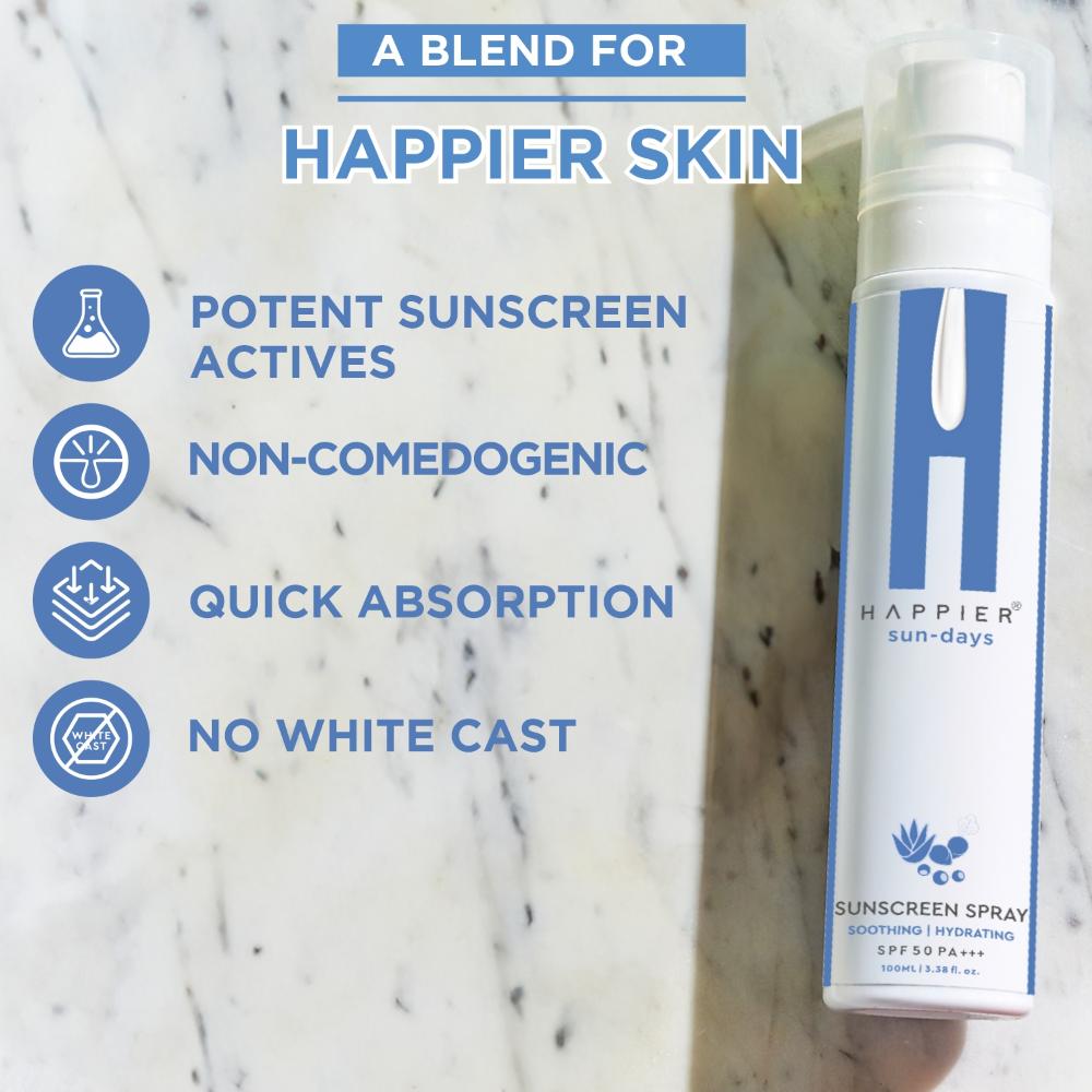 Buy Happier Sun-Days Sunscreen Spray SPF 50 PA+++ Online