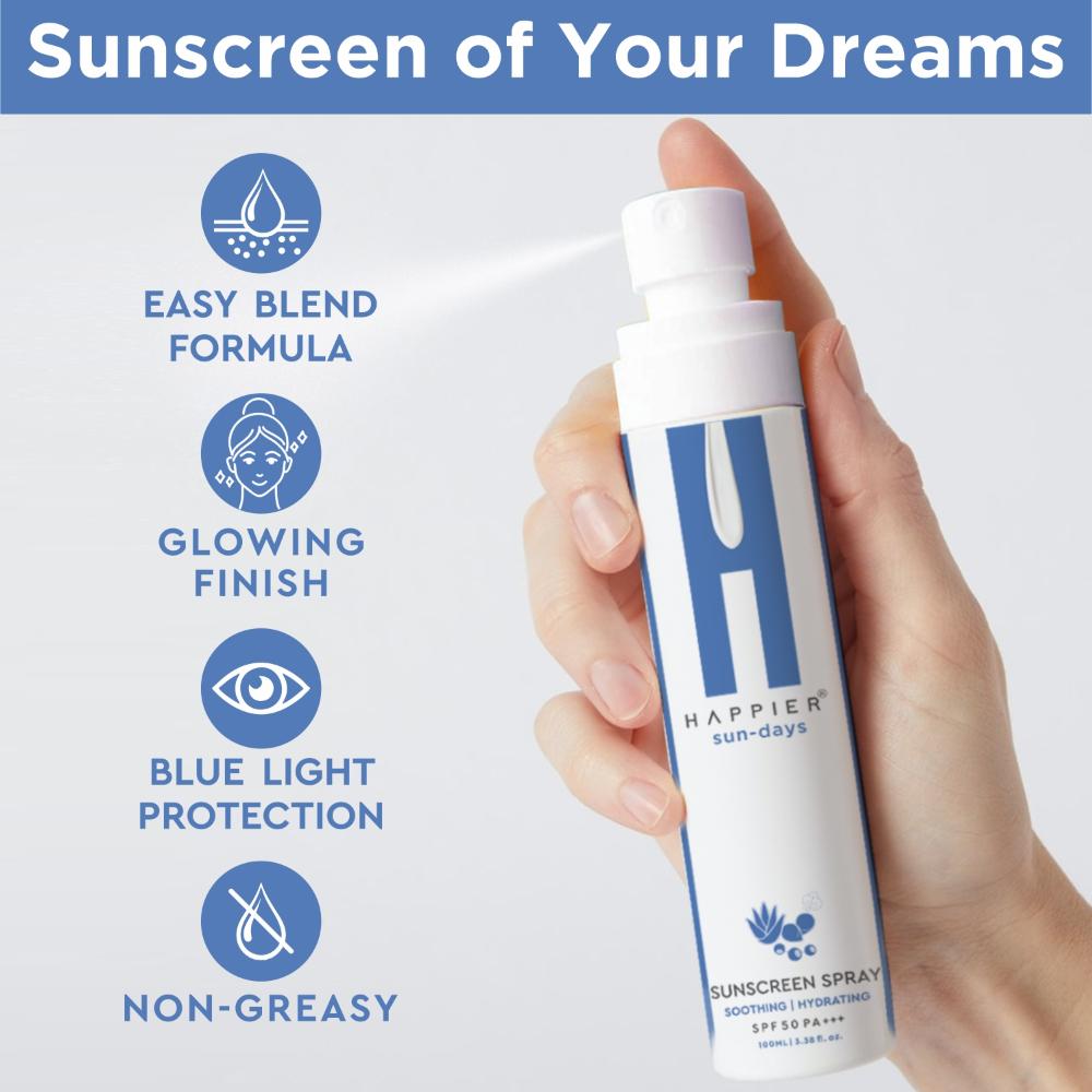 Buy Happier Sun-Days Sunscreen Spray SPF 50 PA+++ Online