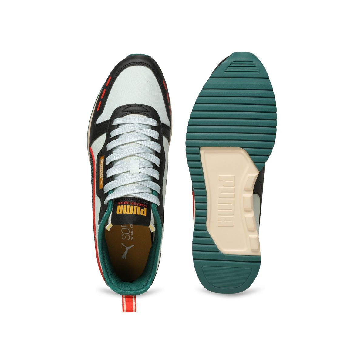 Buy Puma Green R78 Retro Run Cushioned Sneakers Online