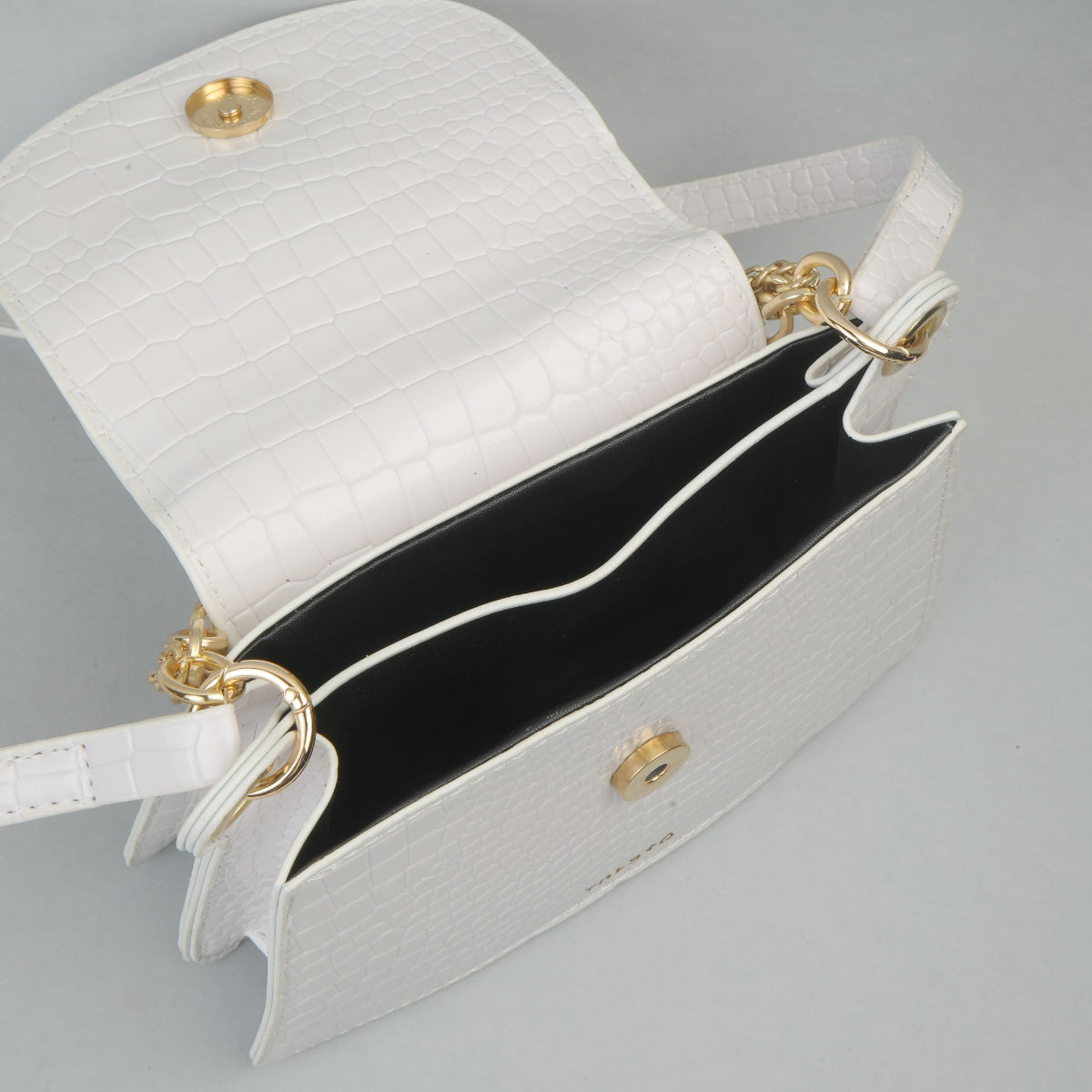 Buy THESTO White Small Croc Bag Sling And Cross Bags Online