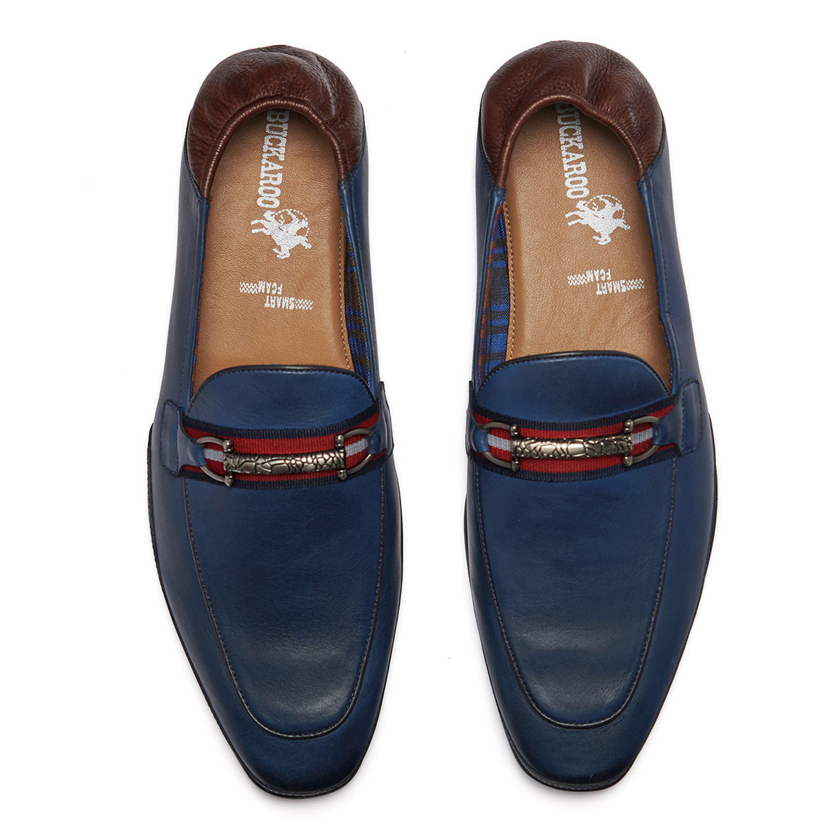 Buy BUCKAROO Mens MARCO Loafers Leathers Blue Online