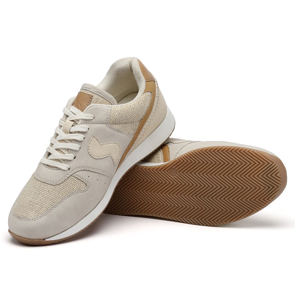 SOLETHREADS Poly Cream Self Design Women Sneakers: Buy SOLETHREADS Poly ...