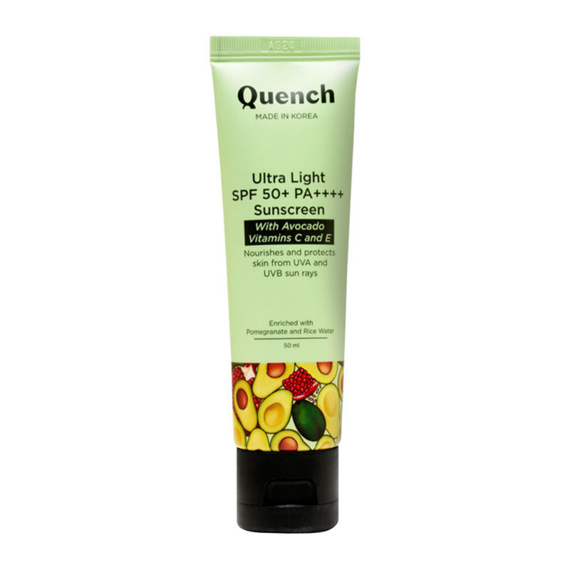 Buy Quench Vitamin E SPF 50+ PA++++ Sunscreen With Avocado For Glowing ...