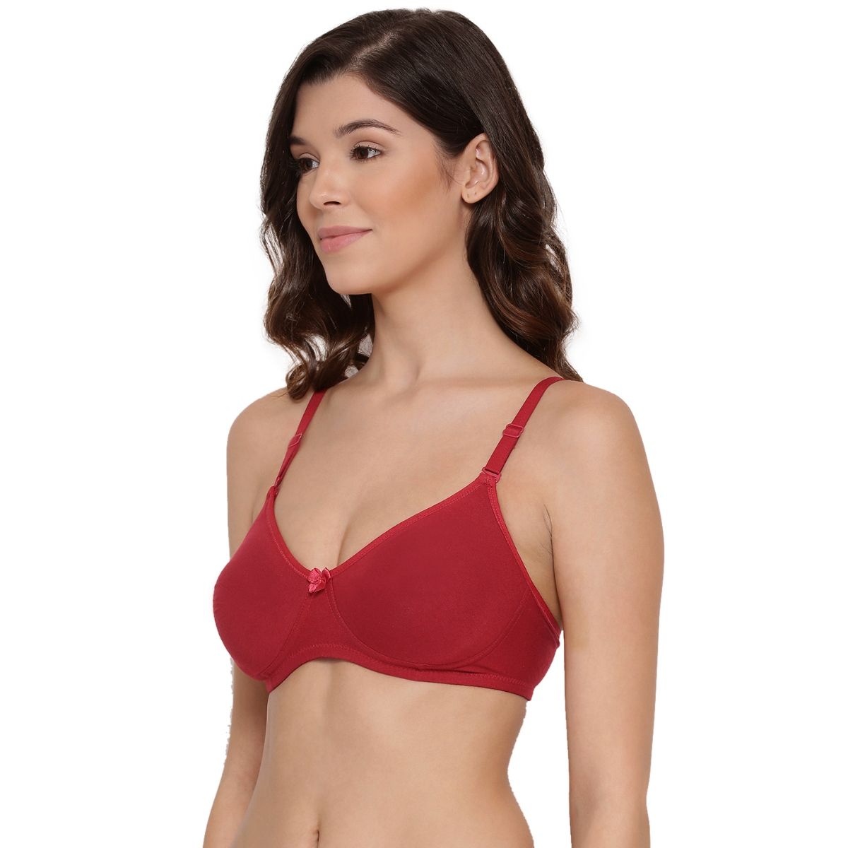 Lux Lyra 514 Poppy Red Cotton Moulded Bras For Women: Buy Lux Lyra 514 Poppy Red Cotton Moulded ...