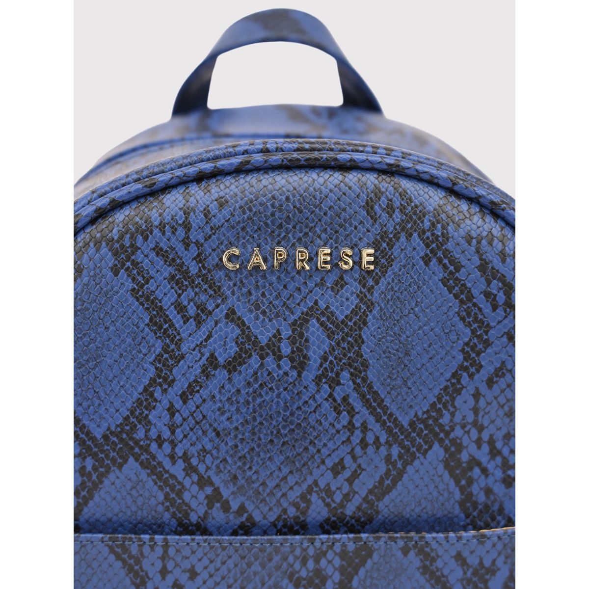Buy Caprese Blue Animal Print Backpack Online