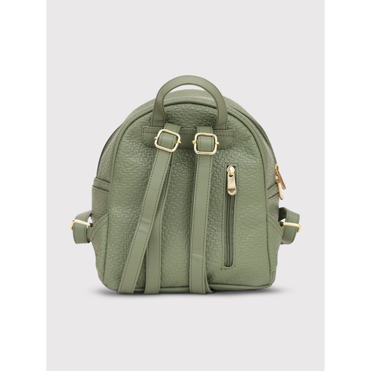 Buy Caprese Green Solid Backpack Online