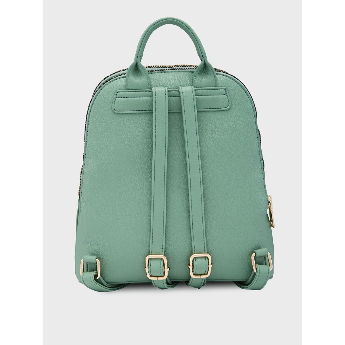 Buy Caprese Green Solid Backpack Online
