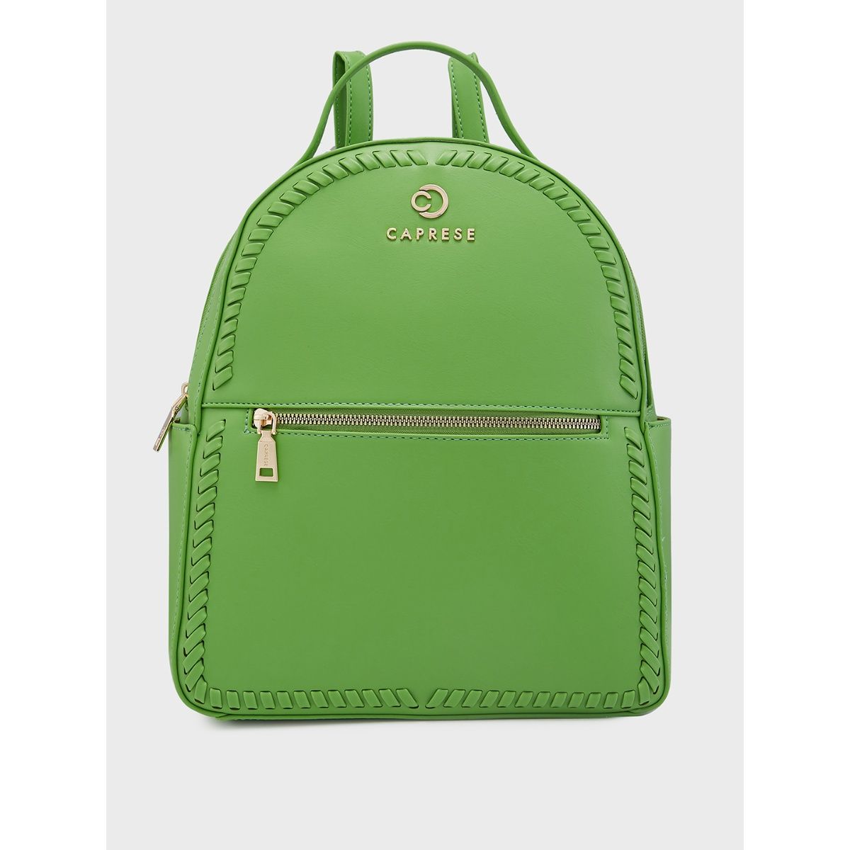 Buy Caprese Green Solid Backpack Online