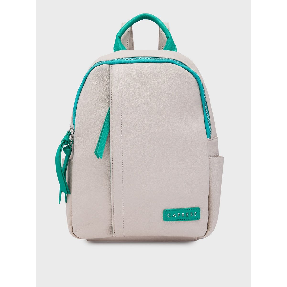 Buy Caprese Beige Solid Backpack Online