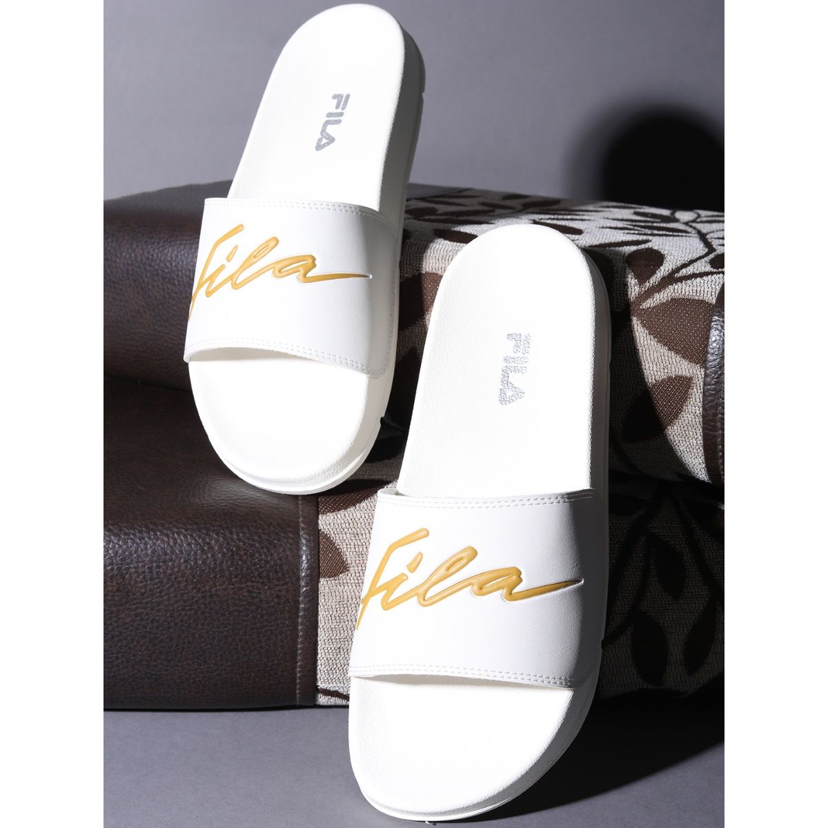 Fila Women White Tony Sliders: Buy Fila Women White Tony Sliders Online ...