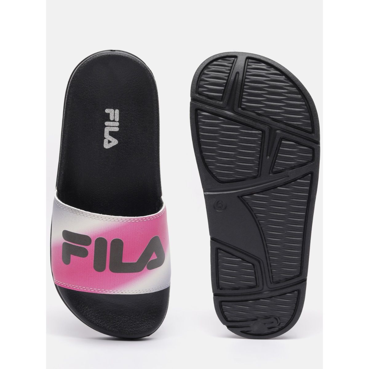 Buy Fila Women Black Trip Sliders Online