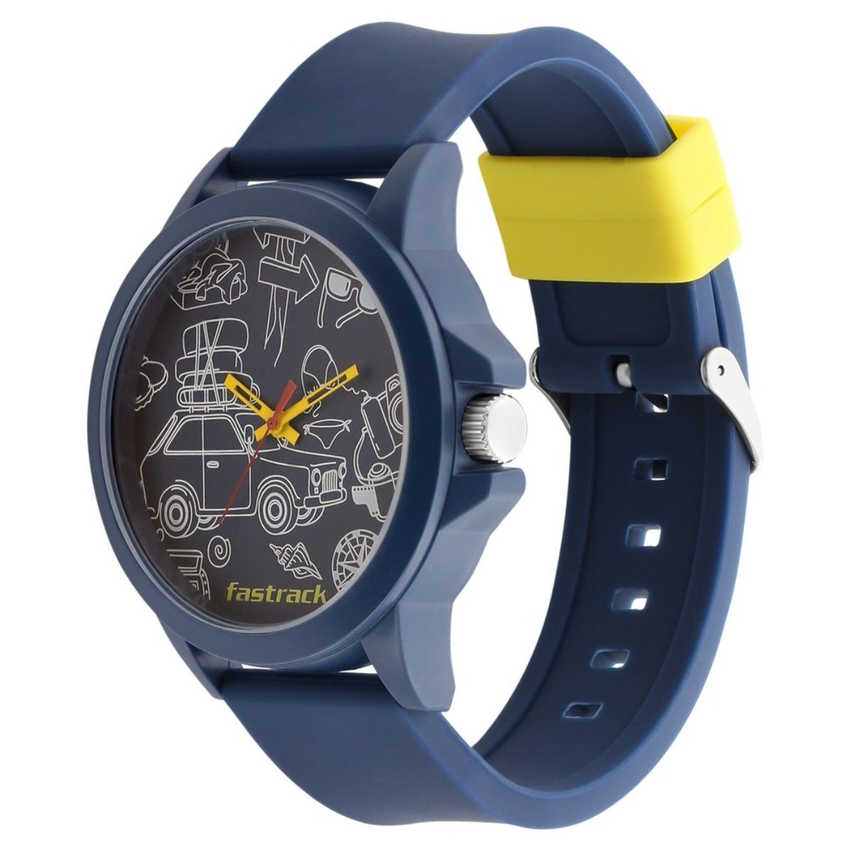 Buy Fastrack 38024PP46 Blue Dial Analog Watch for Unisex Online