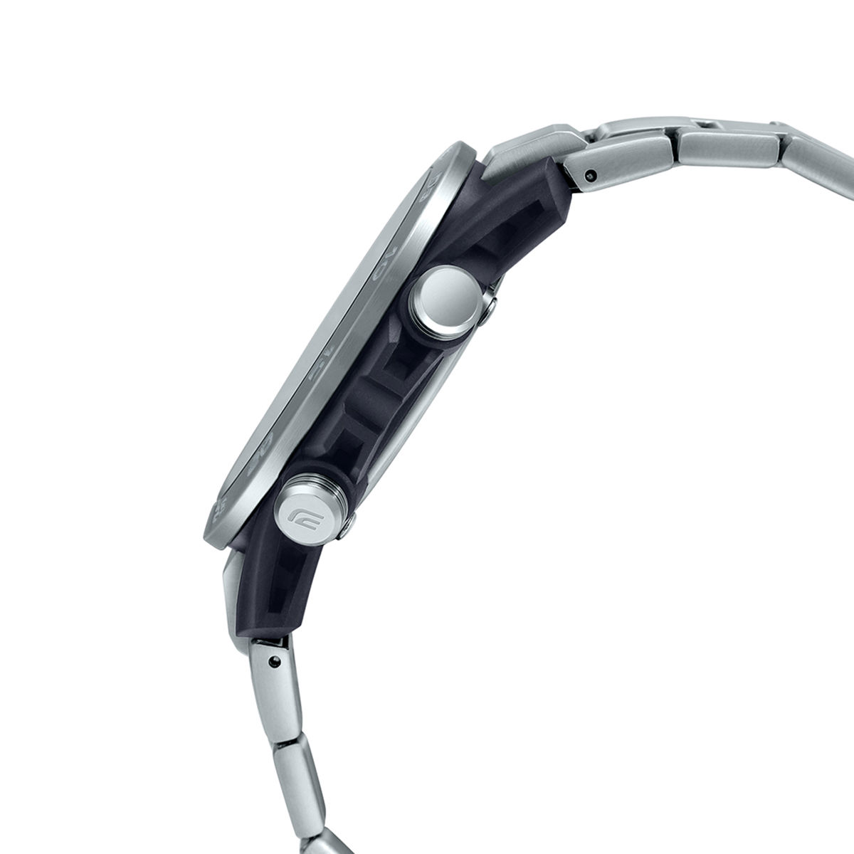 Buy Casio Edifice ECB-2000D-1ADF Black Ana-Digi Dial Silver Stainless ...