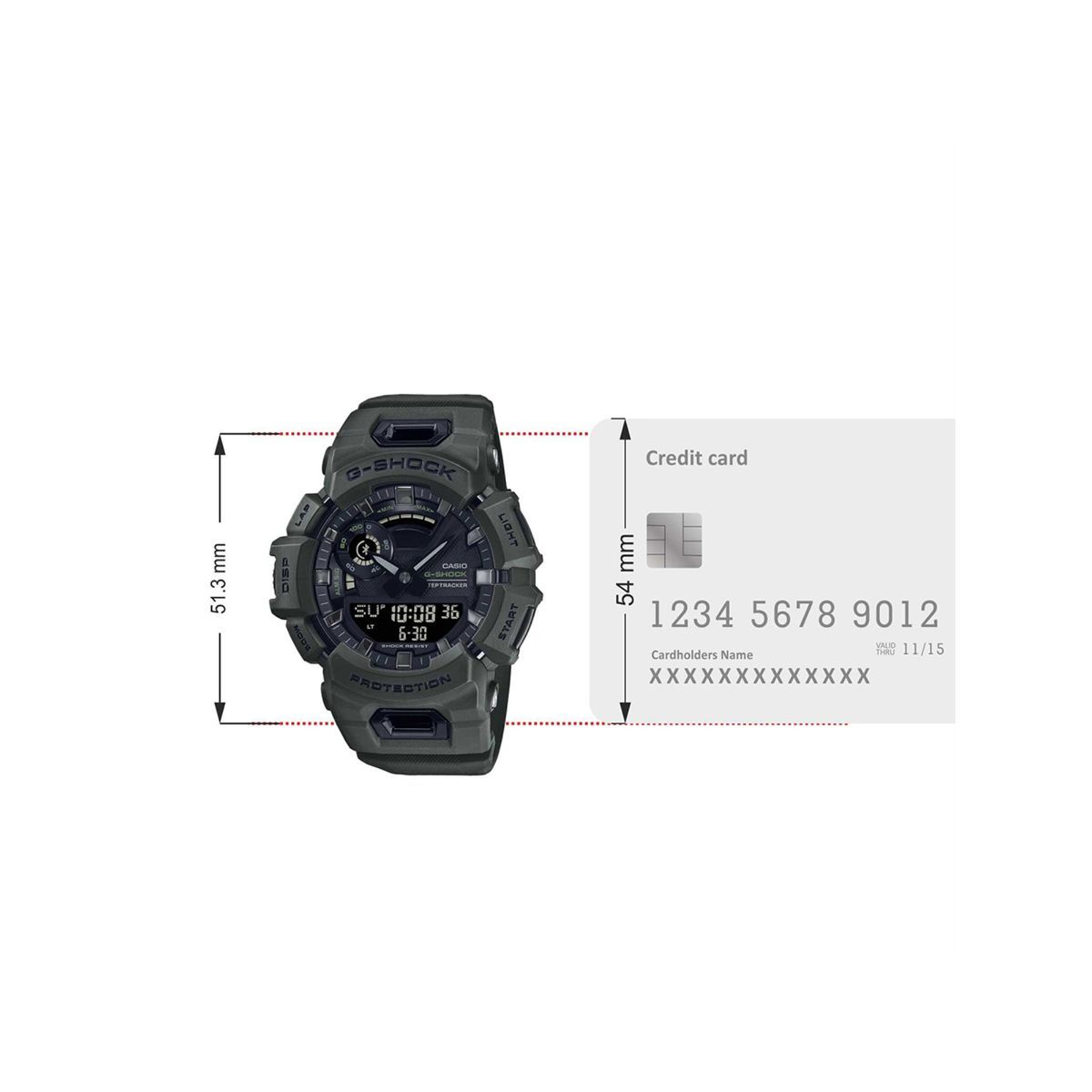 Buy Casio G-Shock GBA-900UU-3ADR Black Analog-Digital Dial Black Resin ...