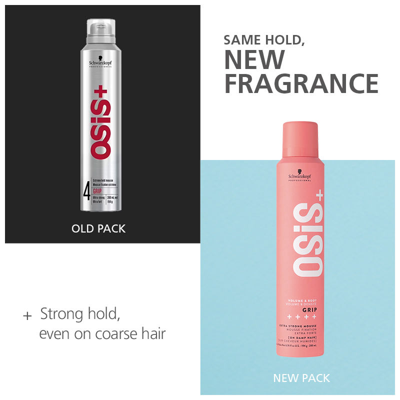 Schwarzkopf Professional OSiS+ Grip Extra Strong Hair Styling Mousse ...