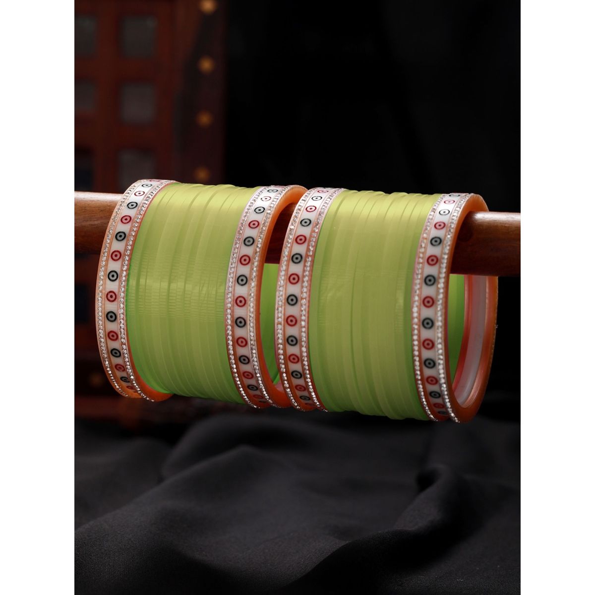 Jazz and Sizzle Lime Green Chuda (Set of 36): Buy Jazz and Sizzle Lime ...