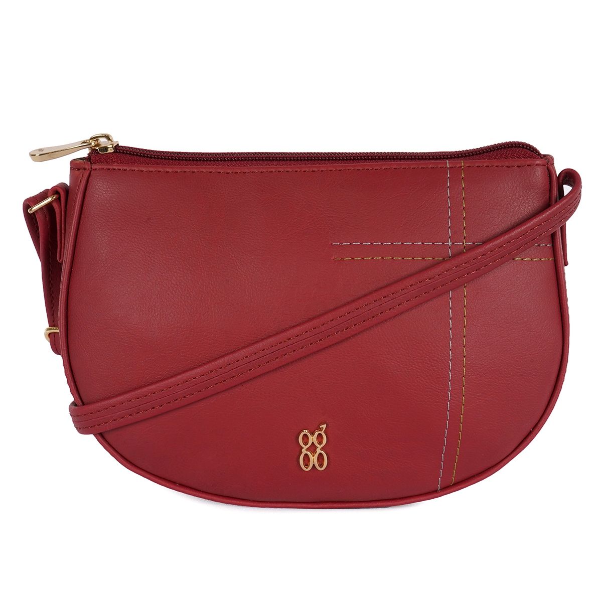 Buy Baggit Curb Large Red Sling Bag Online