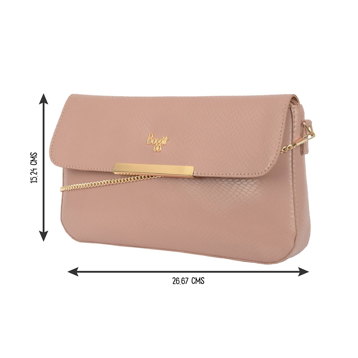 Buy Baggit Laevis Small Pink Clutch Online