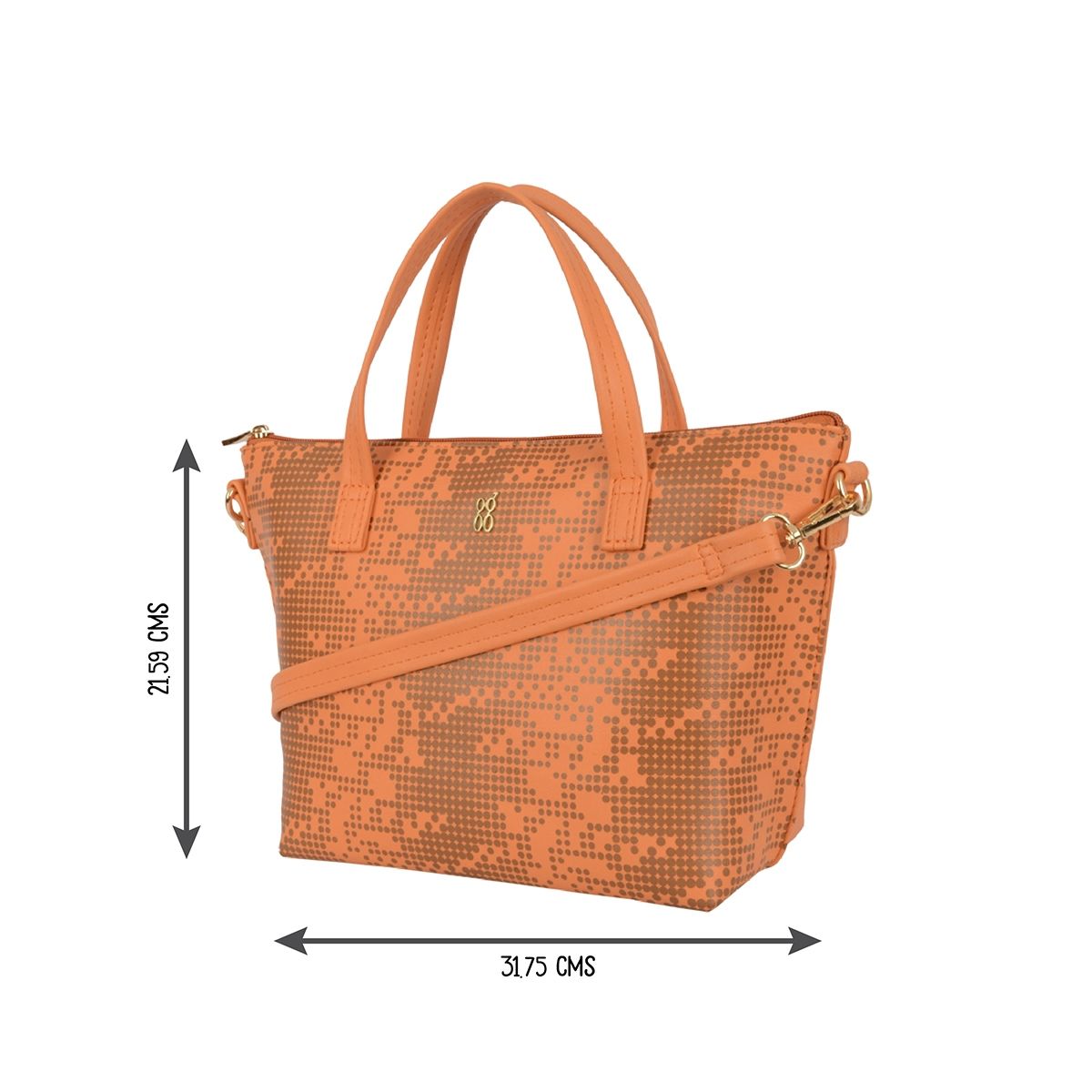 Buy Baggit Mayo Medium Orange Tote bag Online