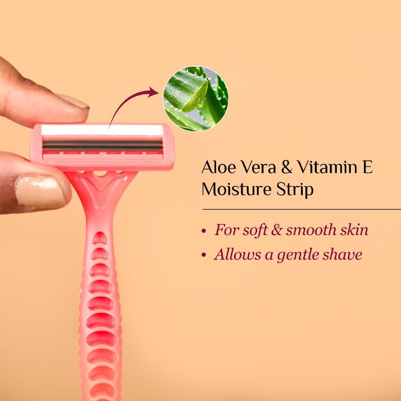 Buy Carmesi Disposable Body Razors For Women - Pack Of 5, With Moisture ...