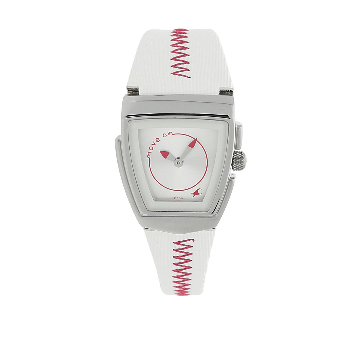Fastrack White Dial White Leather Strap Watch: Buy Fastrack White Dial ...
