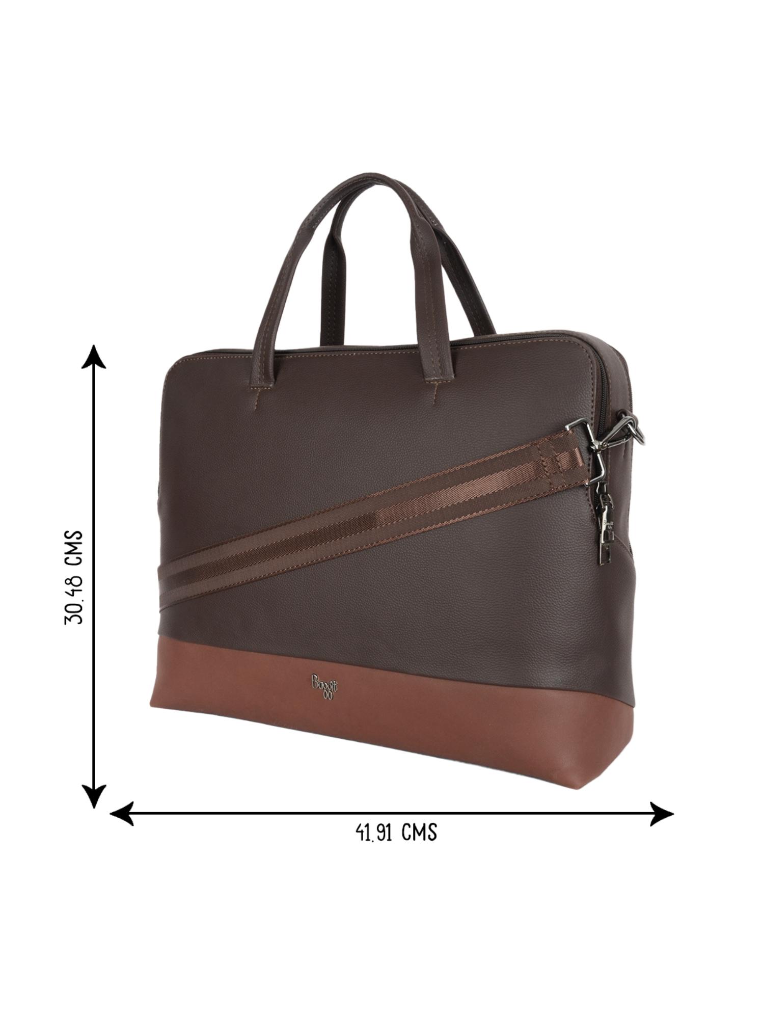 Buy Baggit Mens Laptop Bags Brown (L) Online