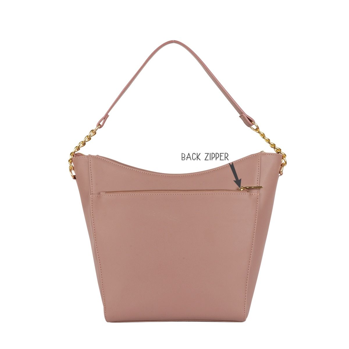 Buy Baggit Janise Sor Pink Hobo Handbag Online