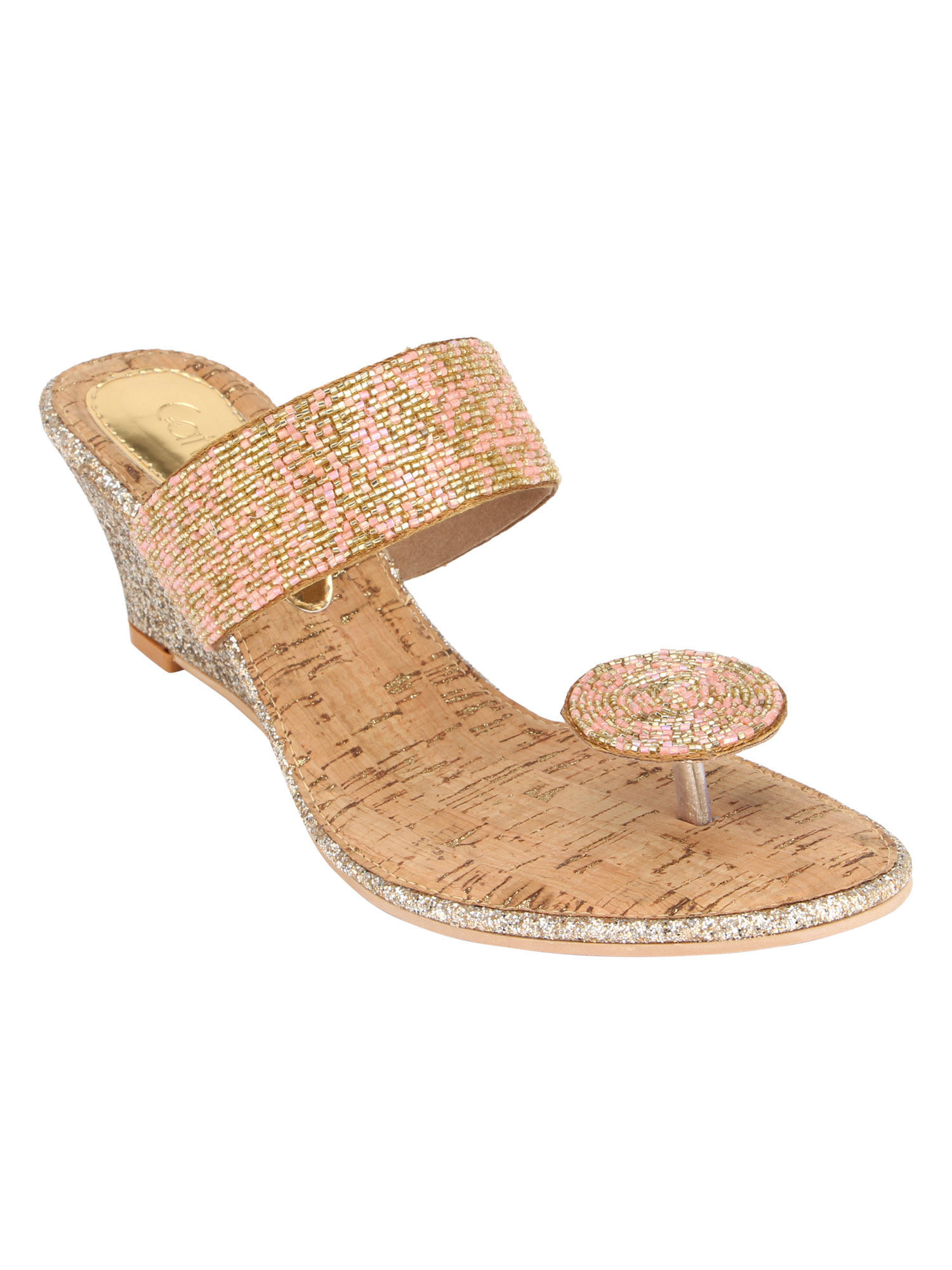 Buy CATWALK Multi-Colour Embellished Wedges Online