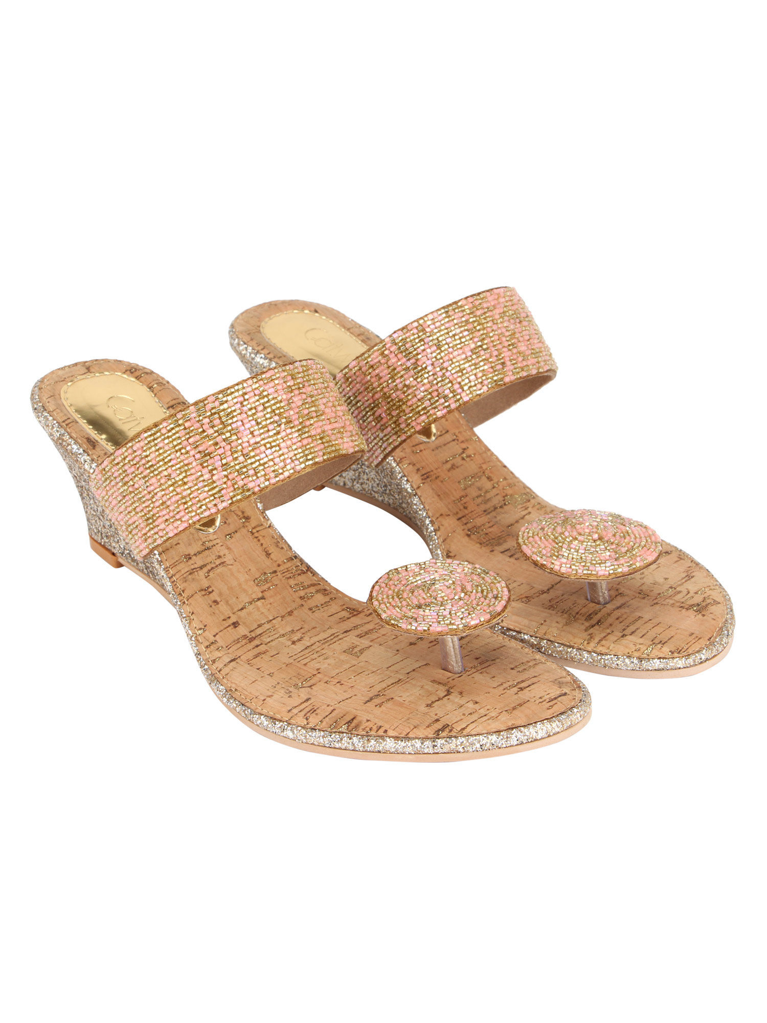 Buy CATWALK Multi-Colour Embellished Wedges Online