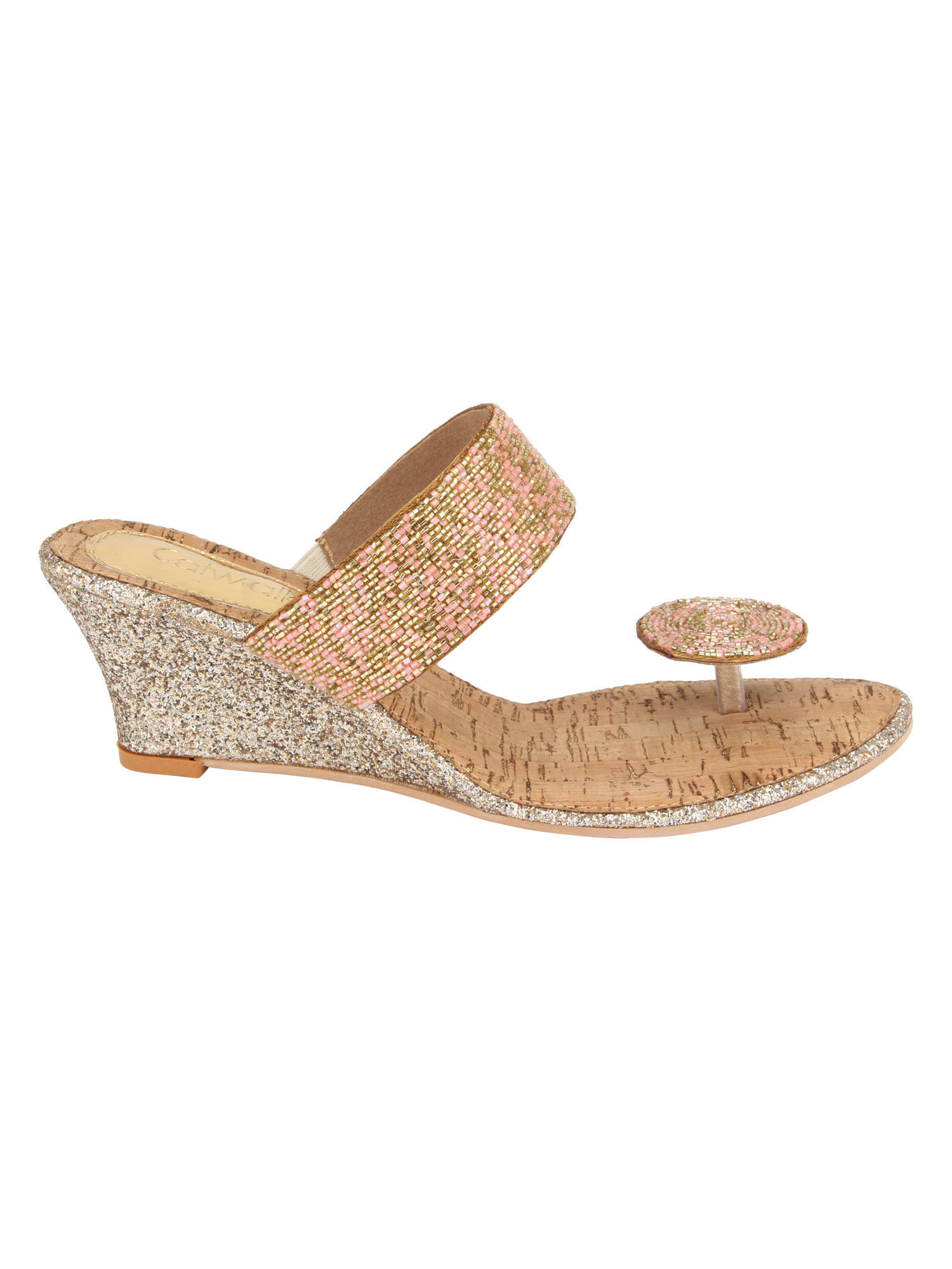 Buy CATWALK Multi-Colour Embellished Wedges Online