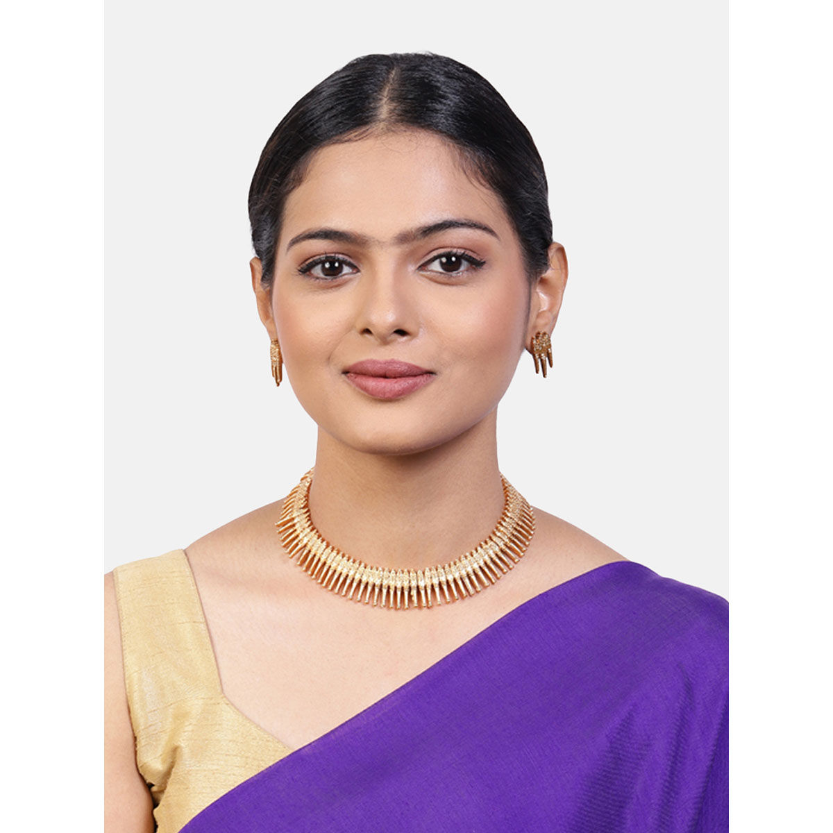 Buy GRIIHAM Premium Gold Finish Coorgi Necklace Set Online