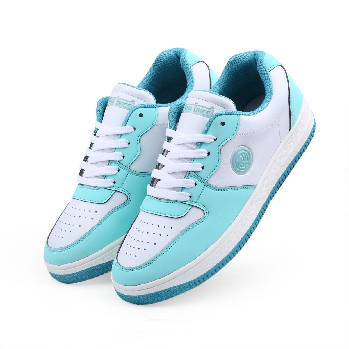 Buy Bacca Bucci Emily Low-Top Flat Sole Sneakers For Sea Green Online