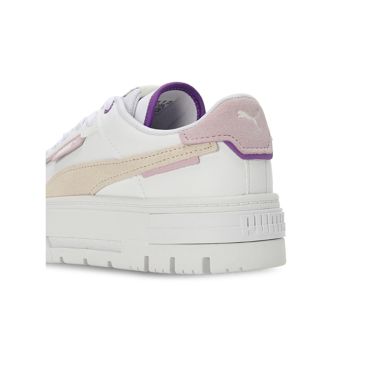 Buy Puma Mayze Crashed Women White Sneakers Online