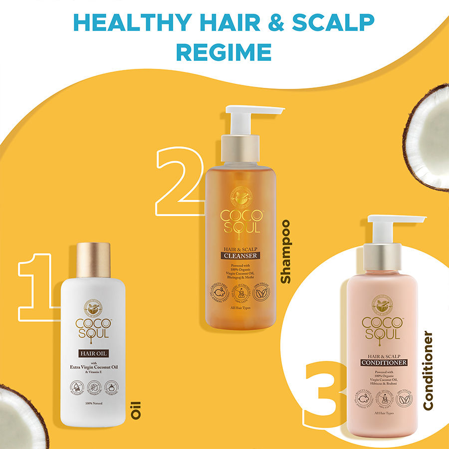 Buy Coco Soul Hair & Scalp Conditioner with Coconut & Ayurveda For ...