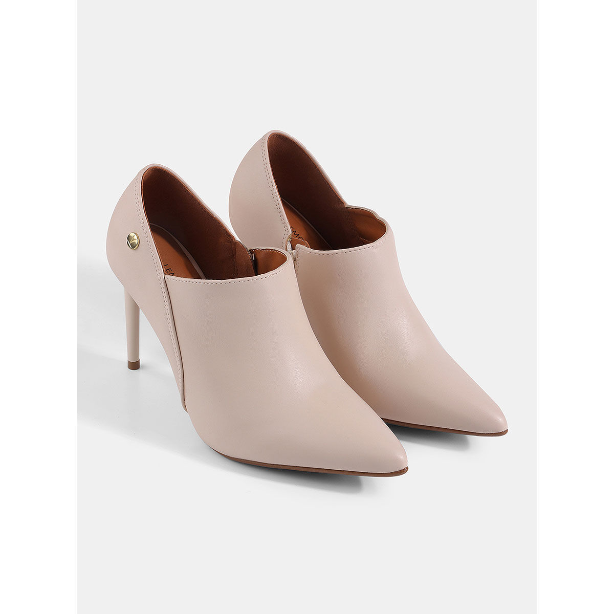 Buy Lemon & Pepper Cream Mules Stiletto Online